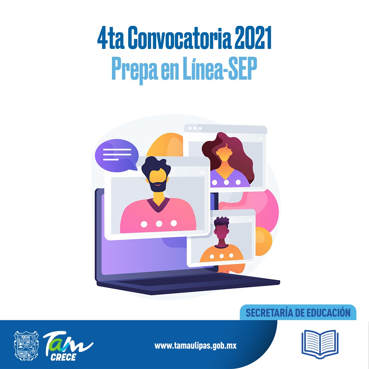 4ta. Convocatoria 2021 de Prepa en Línea-SEP - La Region Tamaulipas